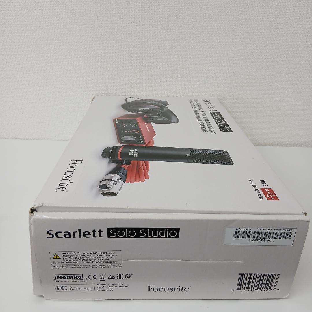 【ジャンク】Focusrite Scarlett Solo Studio