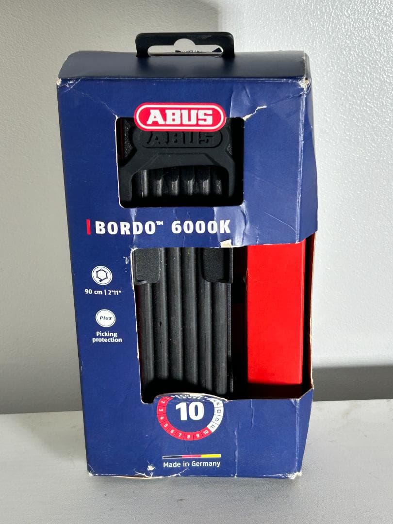 ABUS Bordo 6000K 自転車ロック 90cm