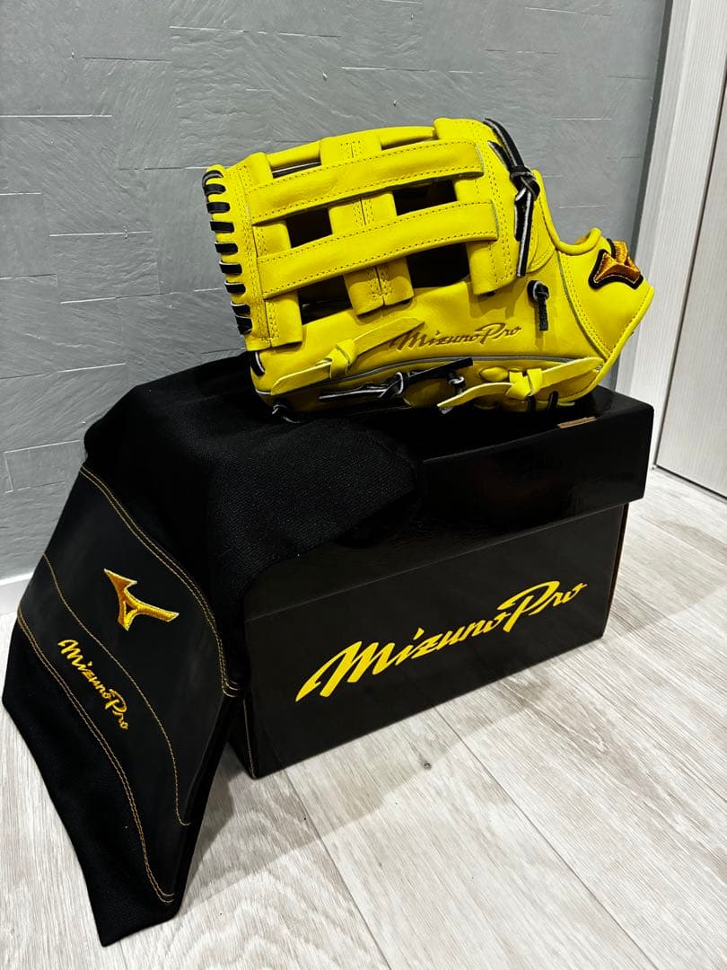 Mizuno Pro 硬式グローブ 外野用 タグ付き 杉本モデル 化粧箱&専用袋