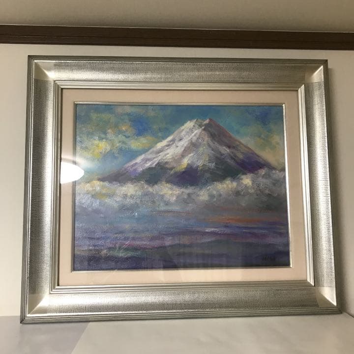 伊藤晴子 油絵 富士山
