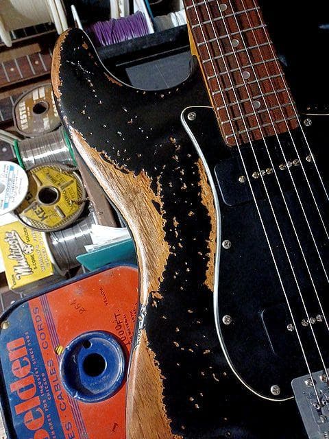 ★P90 Relic Vintage Black Stratocaster ★