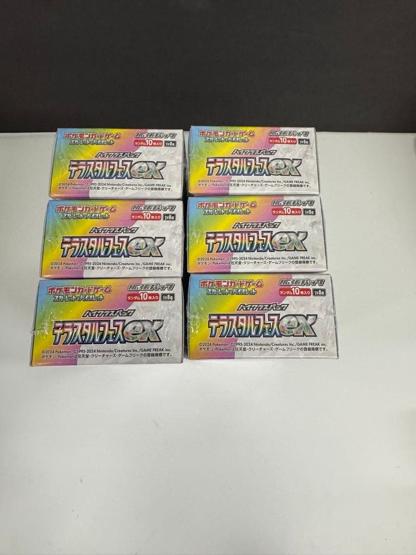 6BOX【シュリンク付き】テラスタルフェスex ポケモンカード①