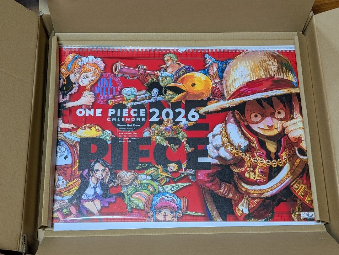 「ONE　PIECE」コミックカレンダー（大判）2026　2セット