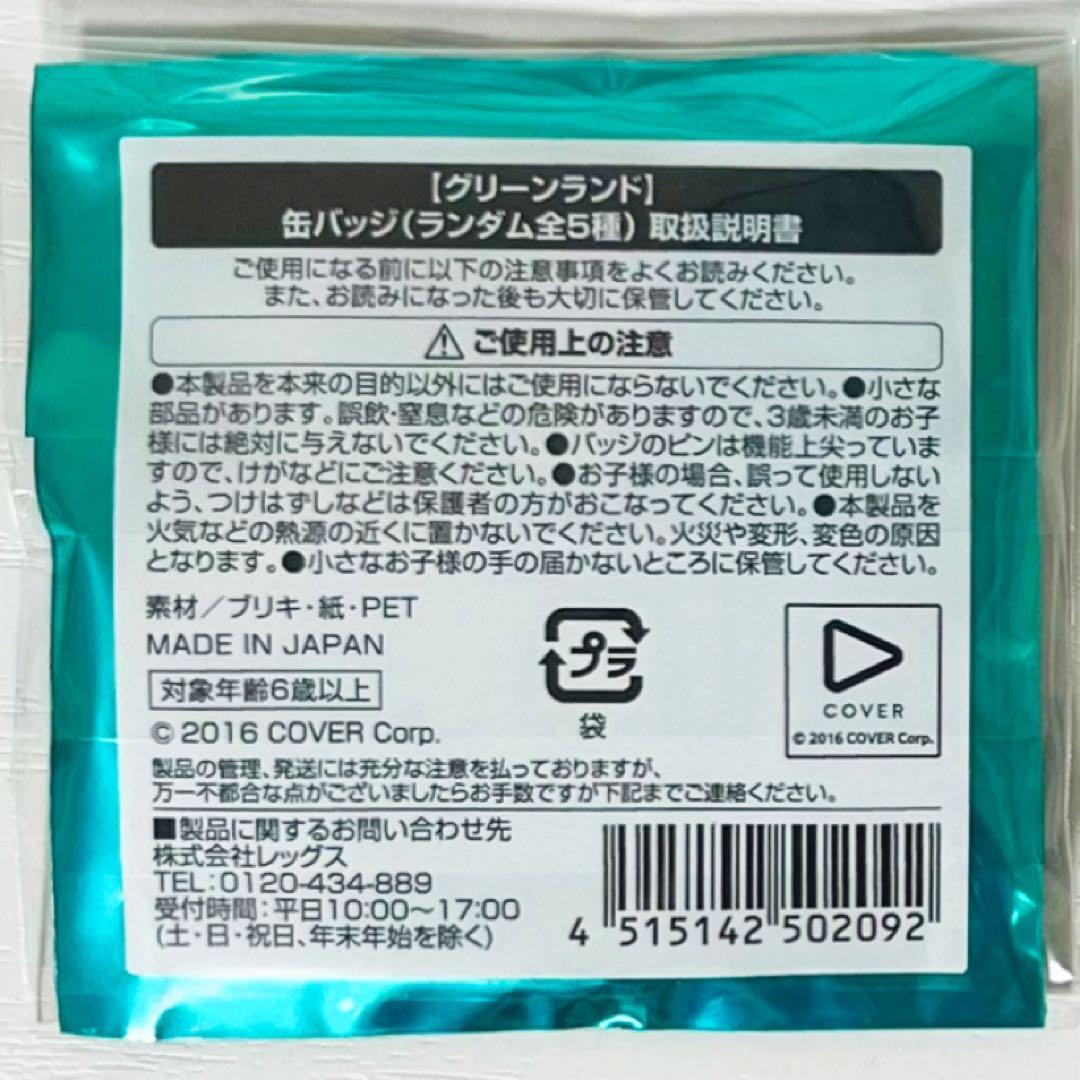 新品★ホロライブ【姫森ルーナ】グリーンランド★コラボ★限定★缶バッジ★2点セット