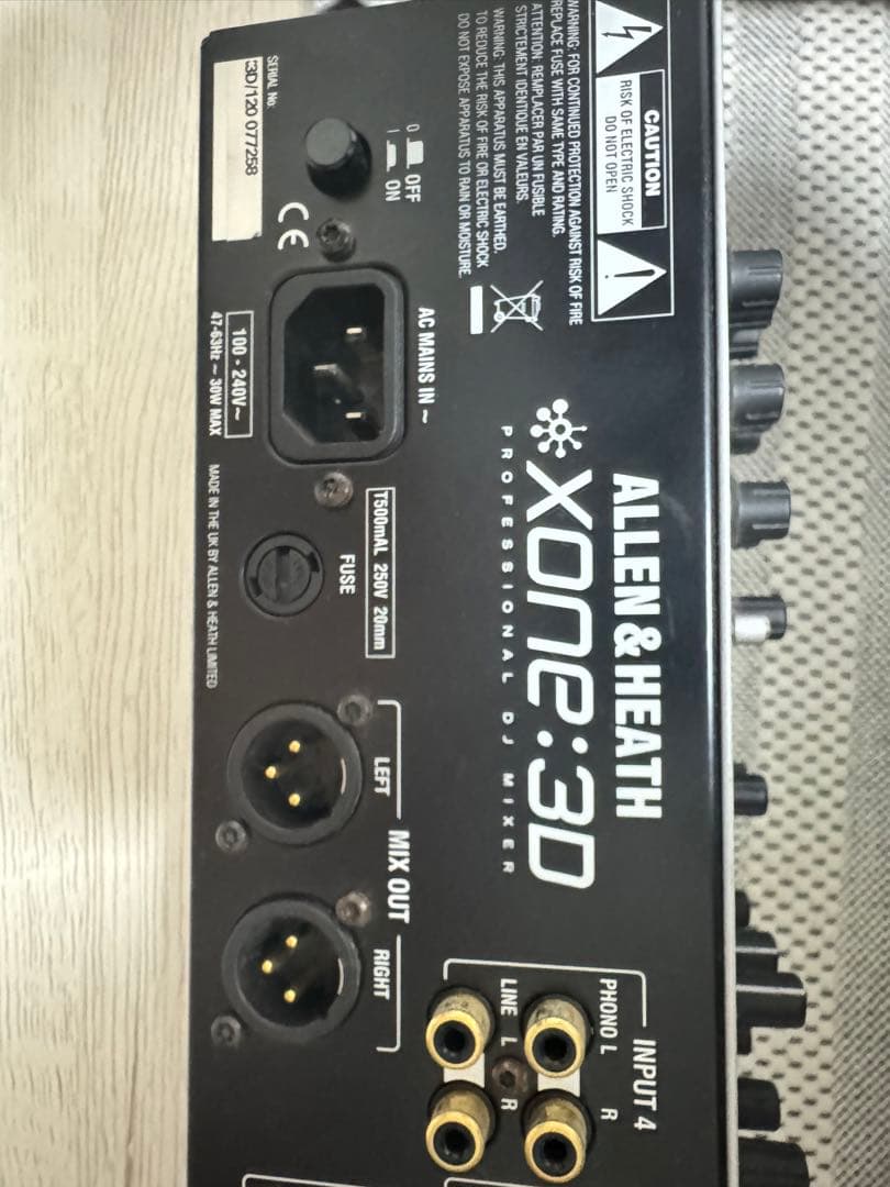 ALLEN&HEATH　xone:3D DJミキサー　【ジャンク品】　箱無し