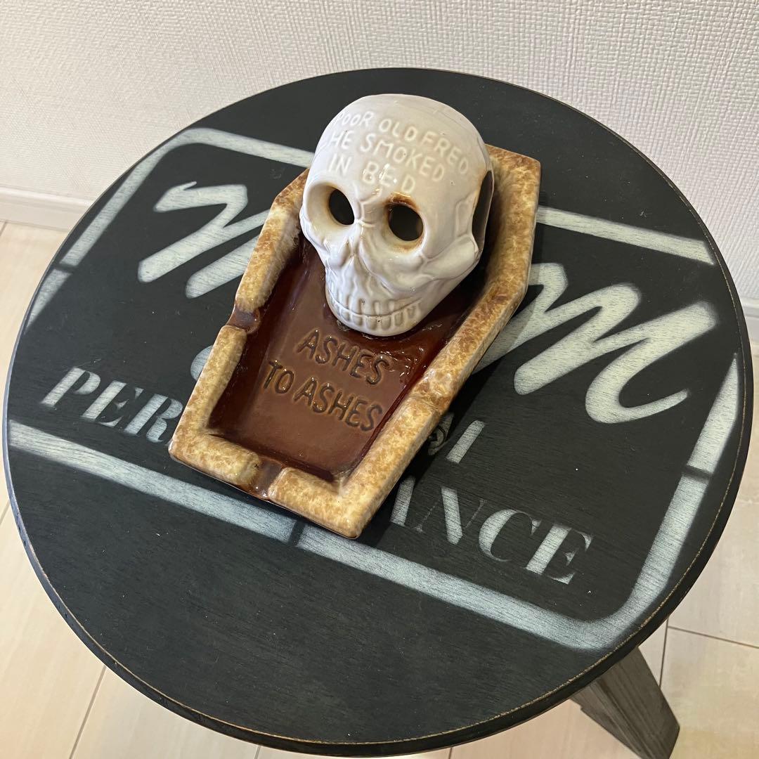 アンティーク雑貨 Vintage Skull Ashtray