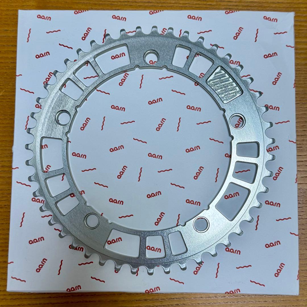 【美品】AARN track chainring silver 47t