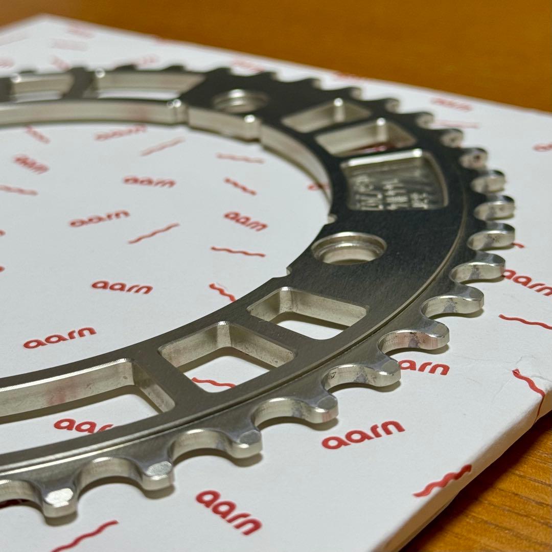 【美品】AARN track chainring silver 47t