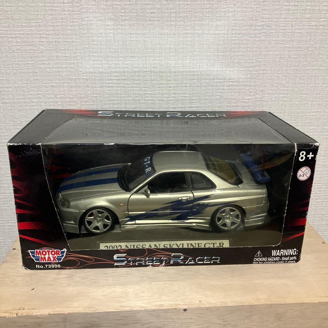 ミニカー 2002 NISSAN SKYLINE GT-R (R34) MOTOR MAX
