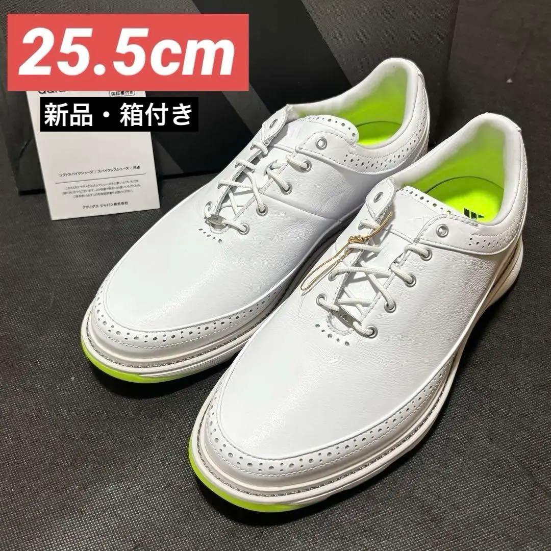 25.5cm adidas Golf MC80 ゴルフシューズ ID4748 白