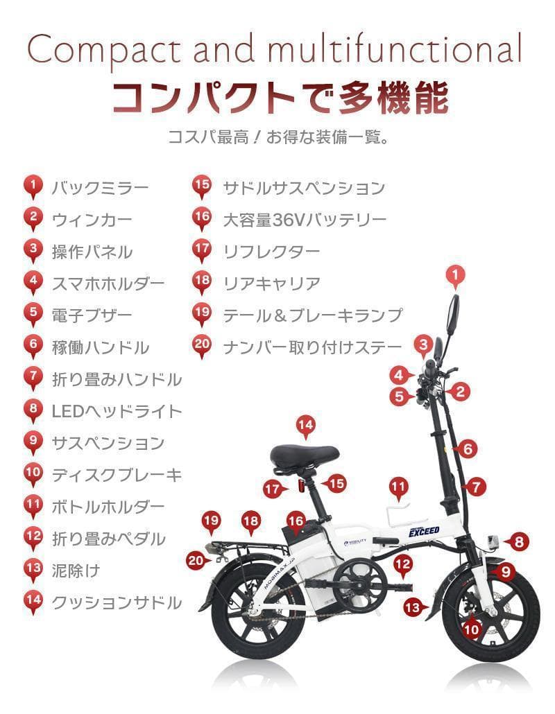 折りたたみ　電動アシスト自転車　折り畳み　公道走行　原動機付　ブレーキ　アクセル