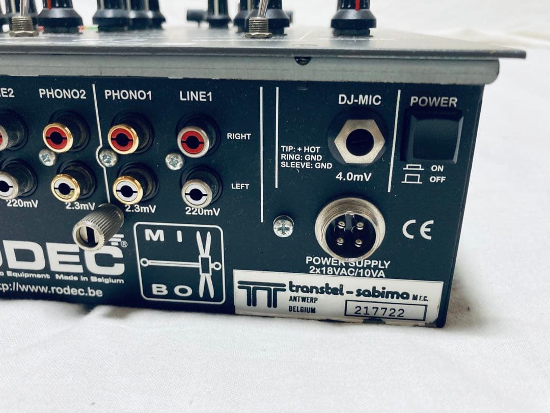 RODEC MIXBOX DJミキサー 動作良好 希少 生産終了