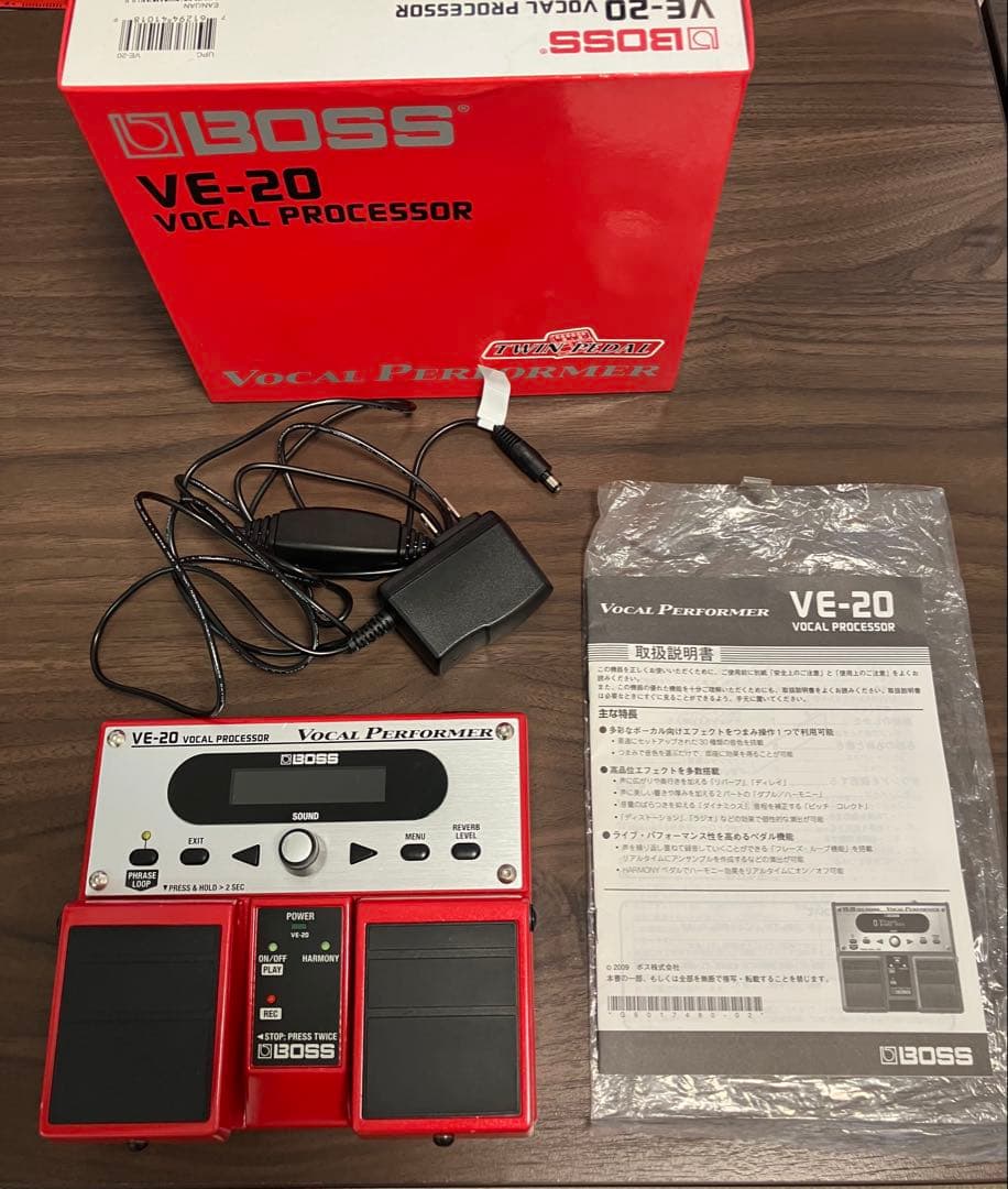 BOSS VE-20 & BOSS純正アダプターPSA-100S