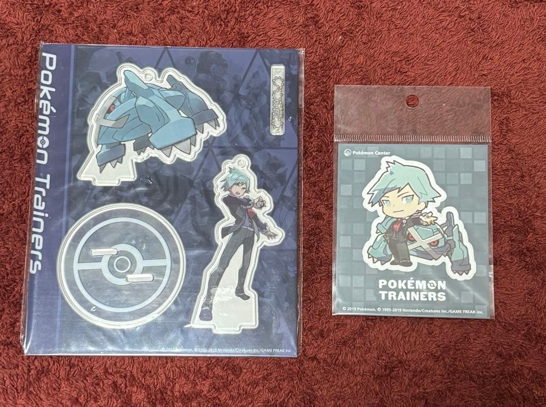 ポケモンセンター限定ダイゴ&メタグロス アクリルスタンドキーホルダー　ステッカー