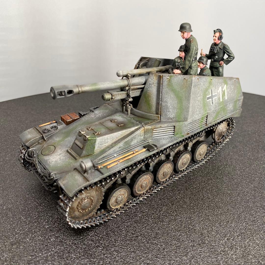 TAMIYA ドイツ軍 1/35 塗装済戦車模型 ヴェスペ