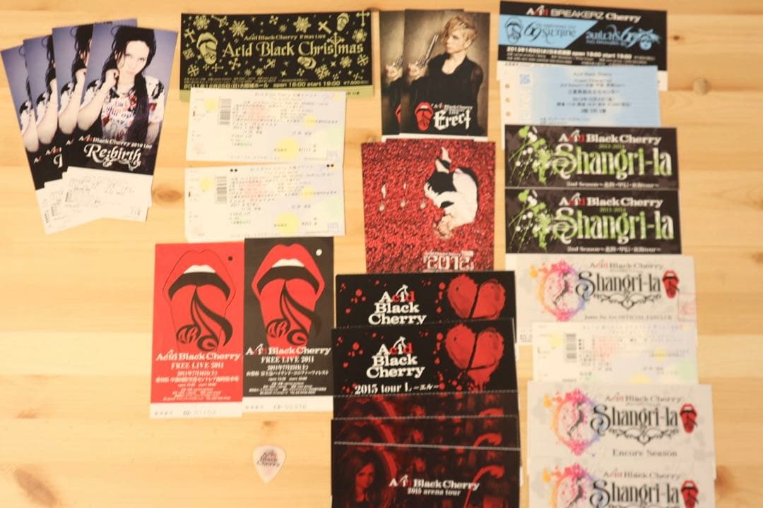 acid black cherry ライブチケット半券・ピック