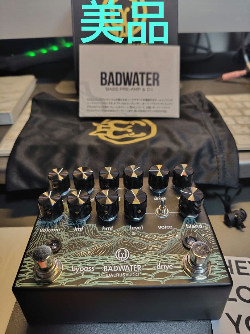 美品】WALRUS AUDIO BADWATER ベースエフェクター　プリアンプ