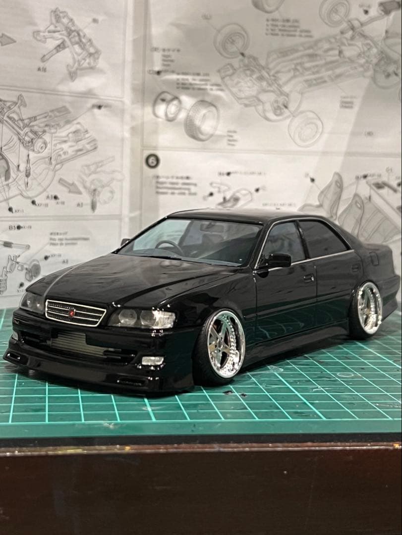 アオシマ 1/24 VERTEX JZX100 チェイサー 完成品