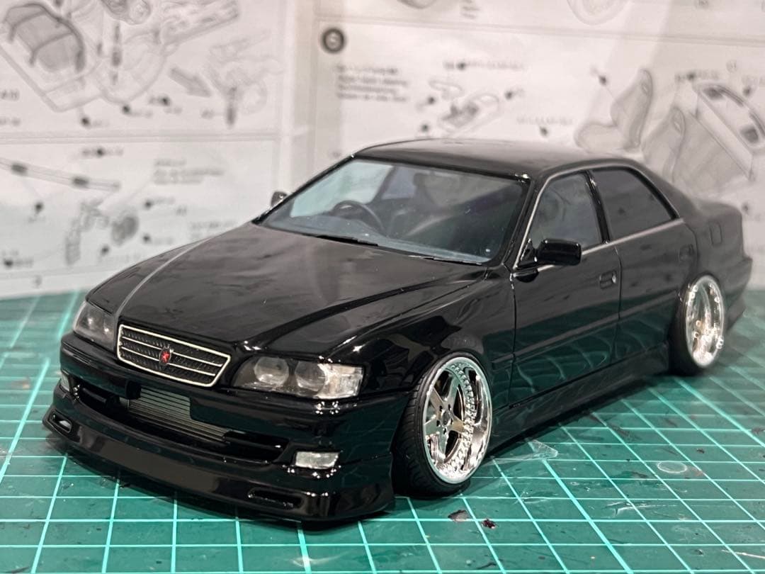 アオシマ 1/24 VERTEX JZX100 チェイサー 完成品