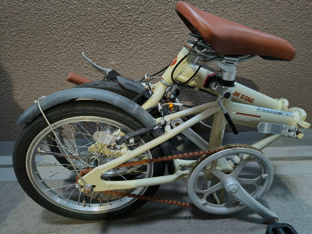キャプテンスタッグ　折りたたみ自転車 シングルスピード　現状引き渡し