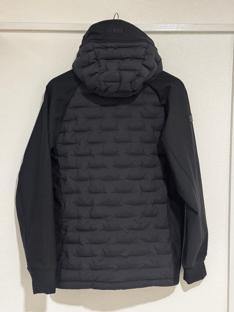 BRIEFING MEN’S HYBRID DOWN PARKA BLACK