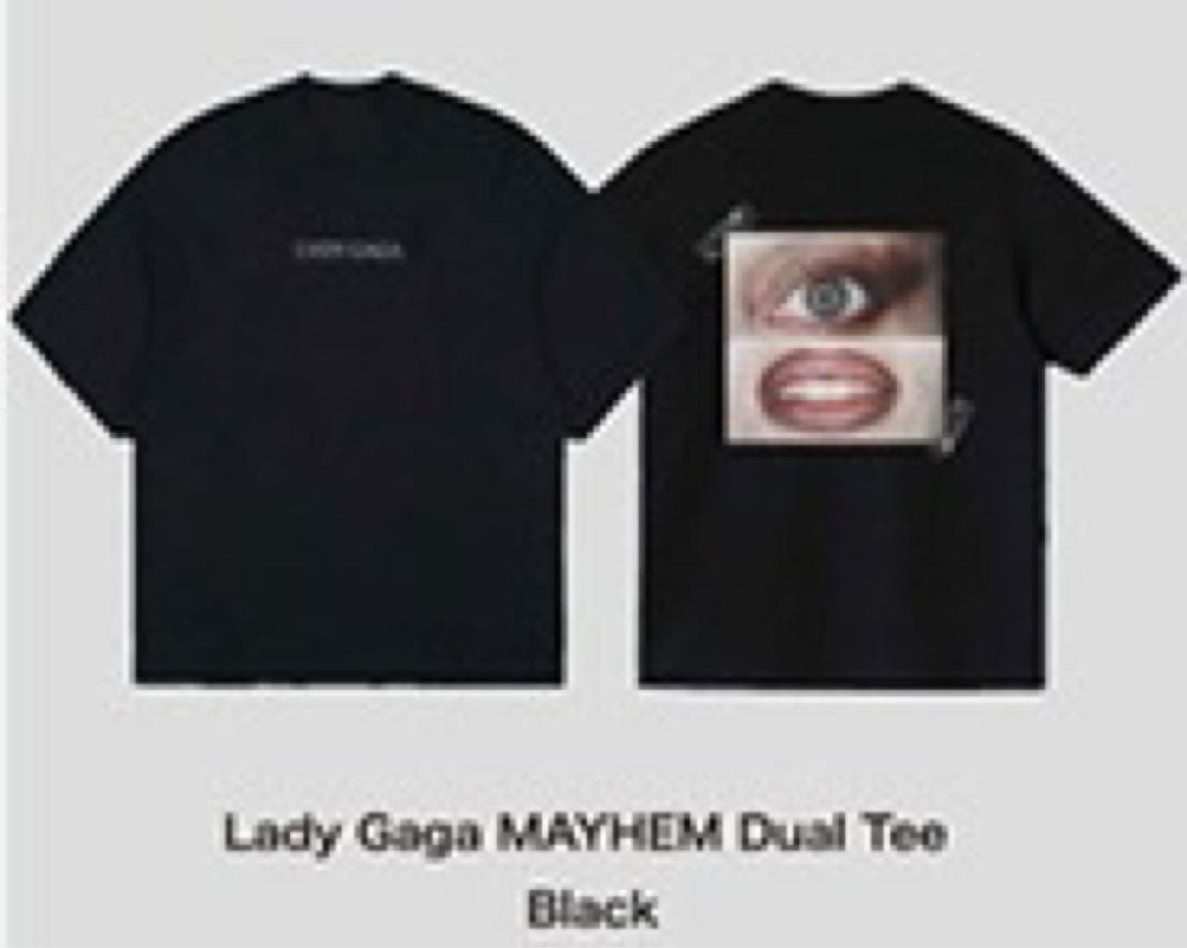 Lady Gaga MAYHEM Dual Tシャツ ブラックMサイズ
