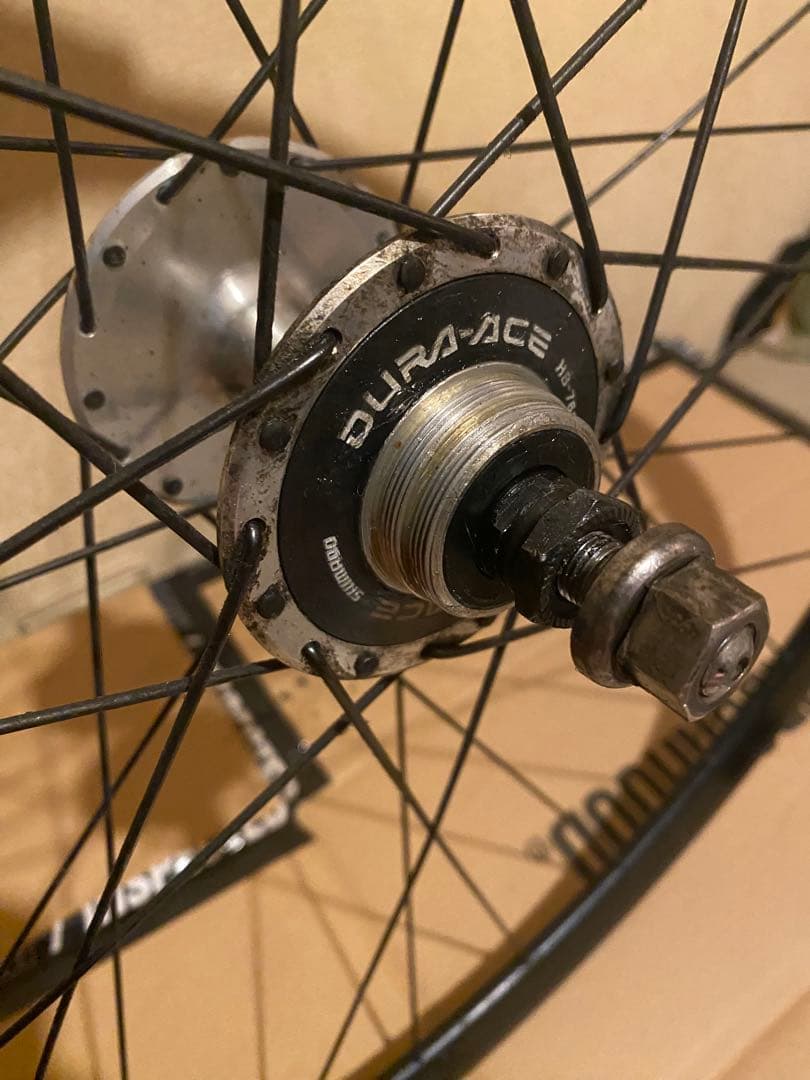 Dura-Ace 32h リム　VELOCITY deepV 手組みホイール前後