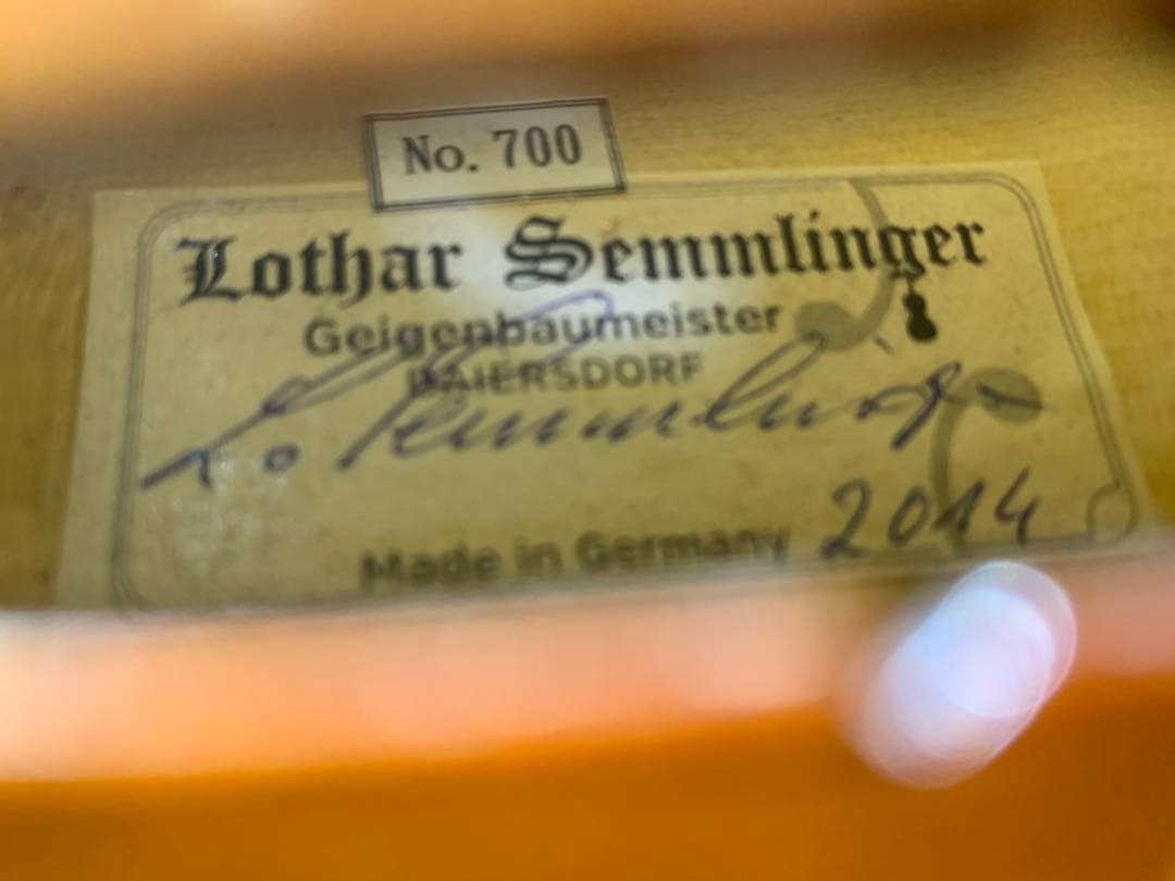 ドイツ製　Lothar Semmlinger No.700 バイオリン