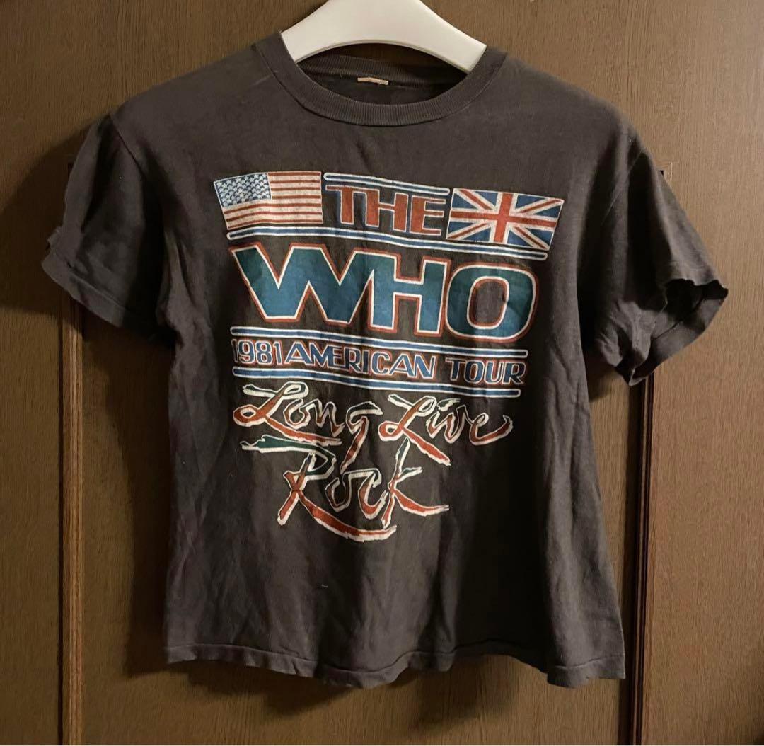 【ヴィンテージ THE WHO ザフー 1981 TOUR Tシャツ】