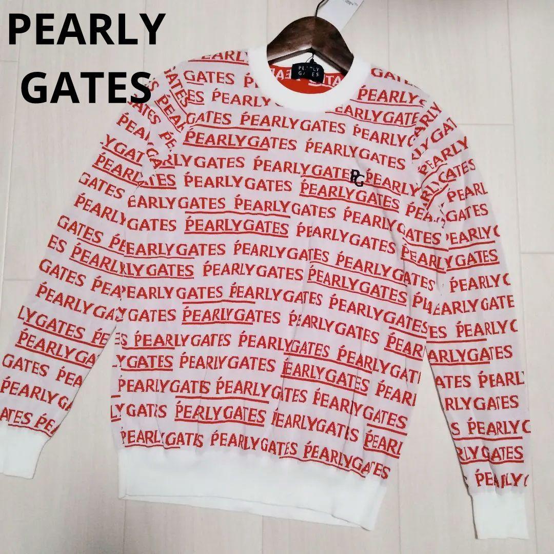 PEARLY GATES パーリーゲイツ 薄手ニットセーター 総柄 0 ゴルフ