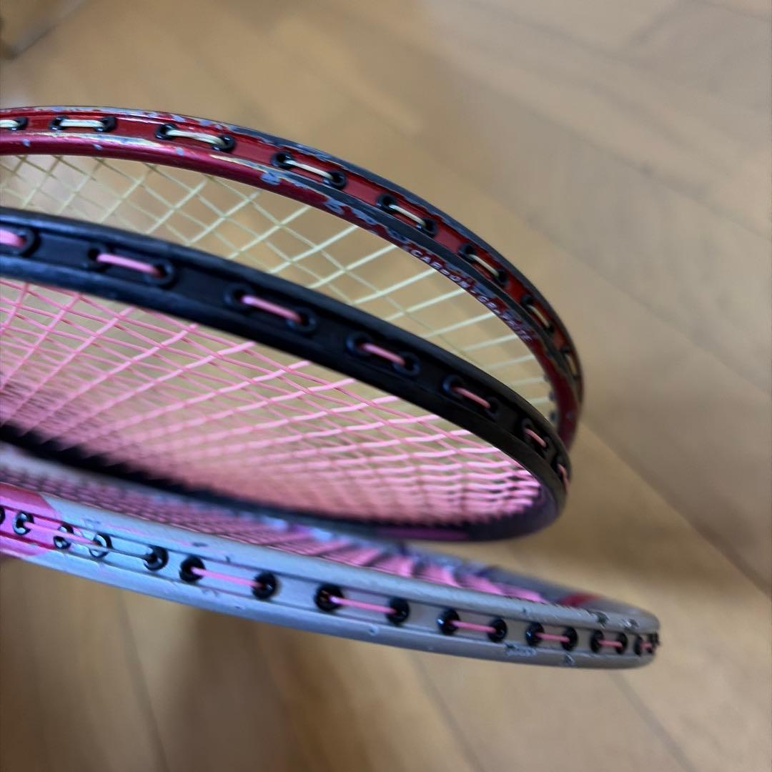 YONEX バドミントンラケット Carbonexなど　3本　セット　ヨネックス