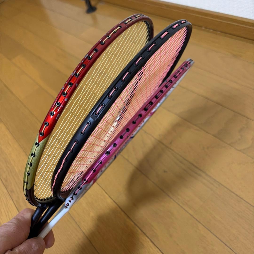 YONEX バドミントンラケット Carbonexなど　3本　セット　ヨネックス