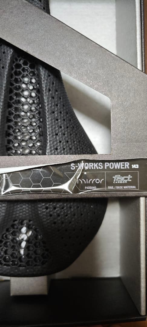 パーツ S-WORKS POWER WITH MIRROR SADDLE 143mm