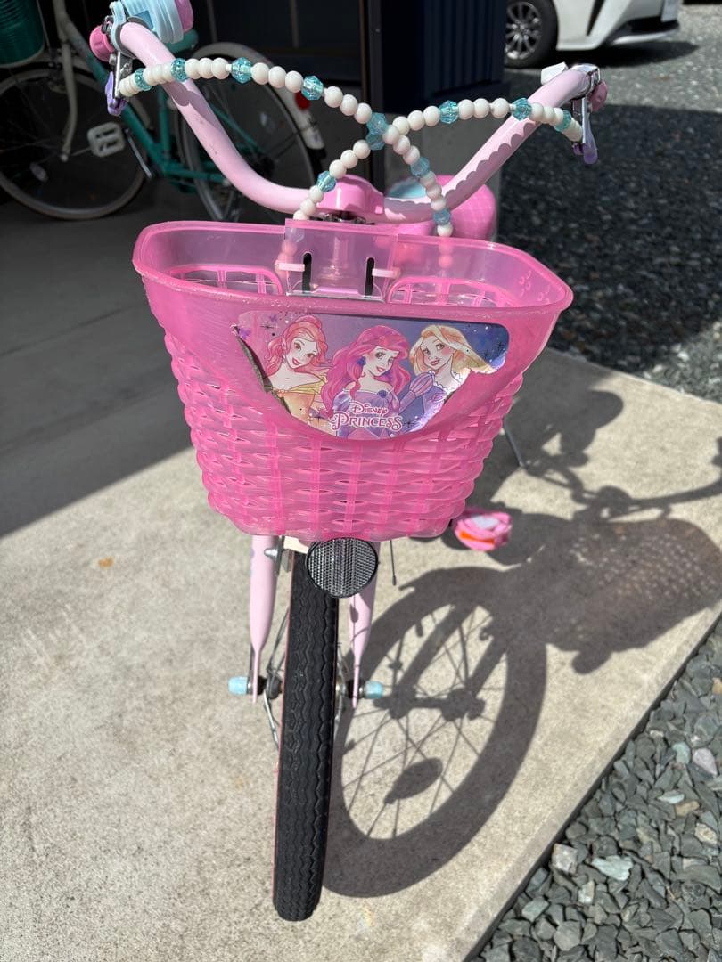 送料込！！幼児用自転車 プリンセスデザイン ピンク