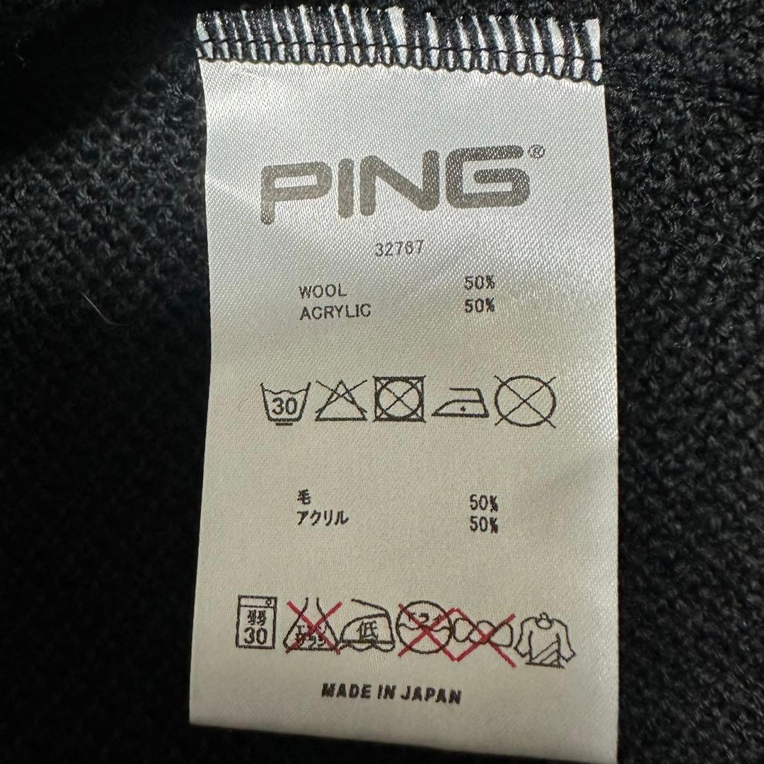【超人気◎】PING　ウールニット　スター　ワッペン　新品タグ付き　完売モデル◎