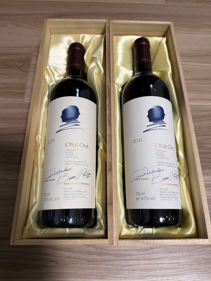 Opus One 2013年＆2021年 赤ワイン２本セット