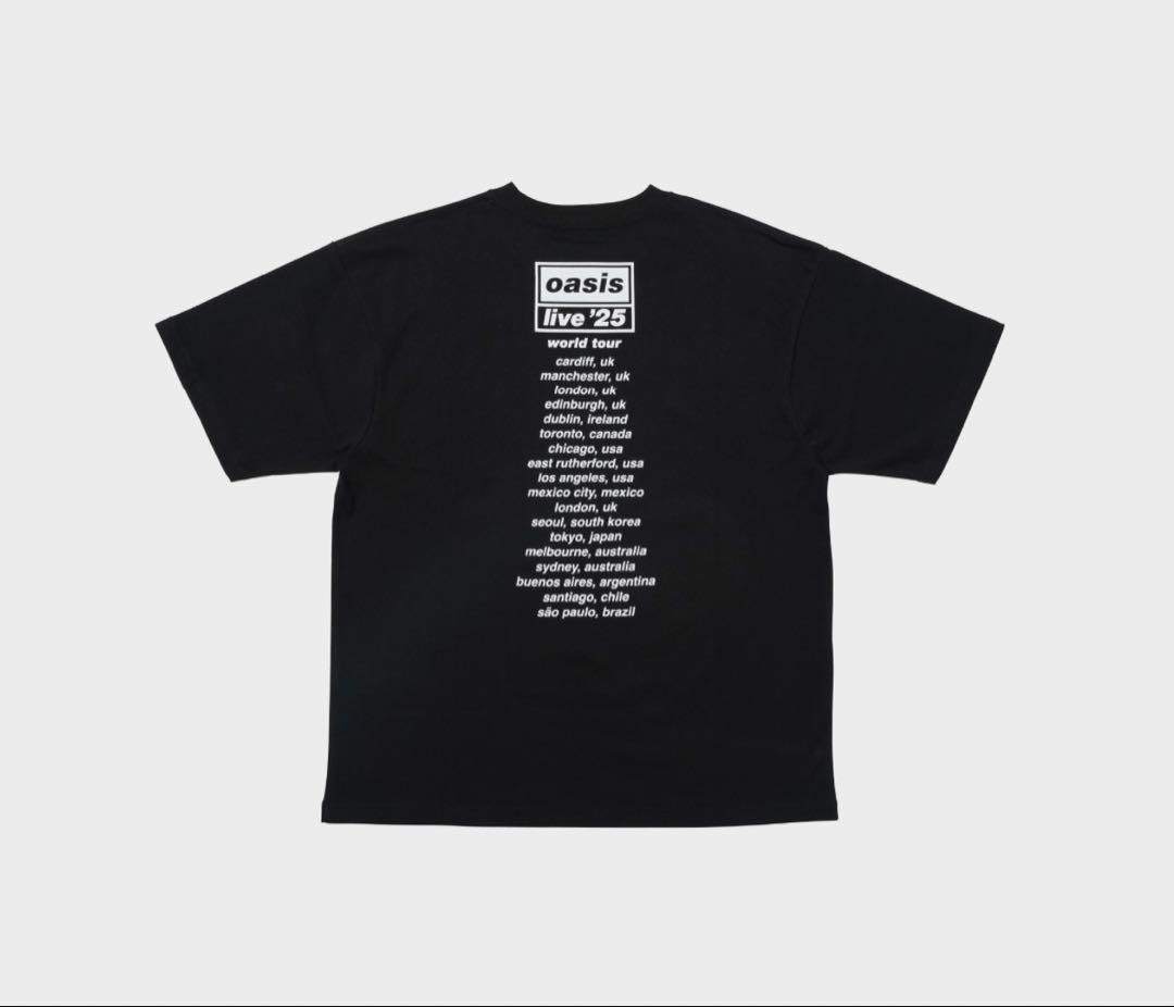 完売 公式oasis live '25 東京公演Tシャツ モノクロ Lサイズ
