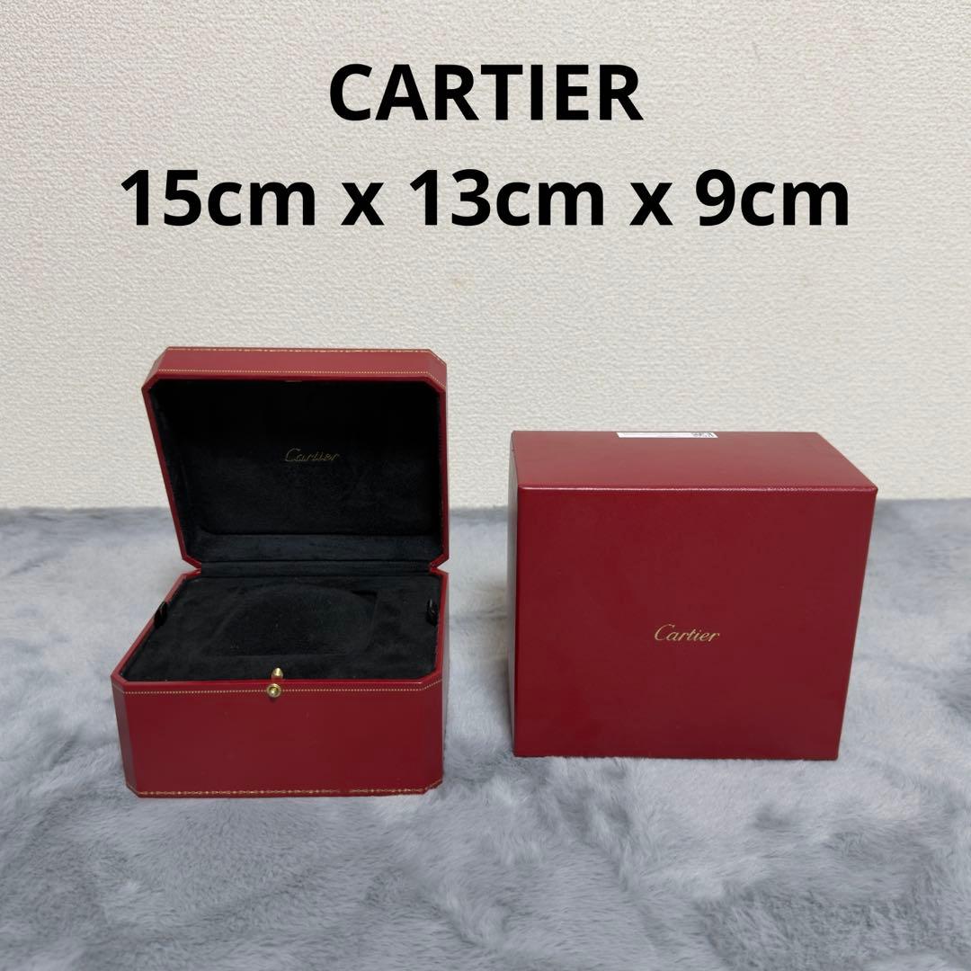 【極美品】Cartier 空箱　ボックス 赤　時計　ウォッチ　スエード　外箱付き