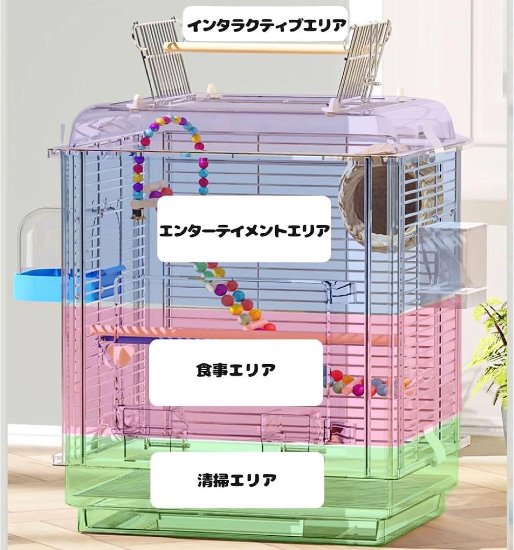 鳥かご 透明アクリルケージ