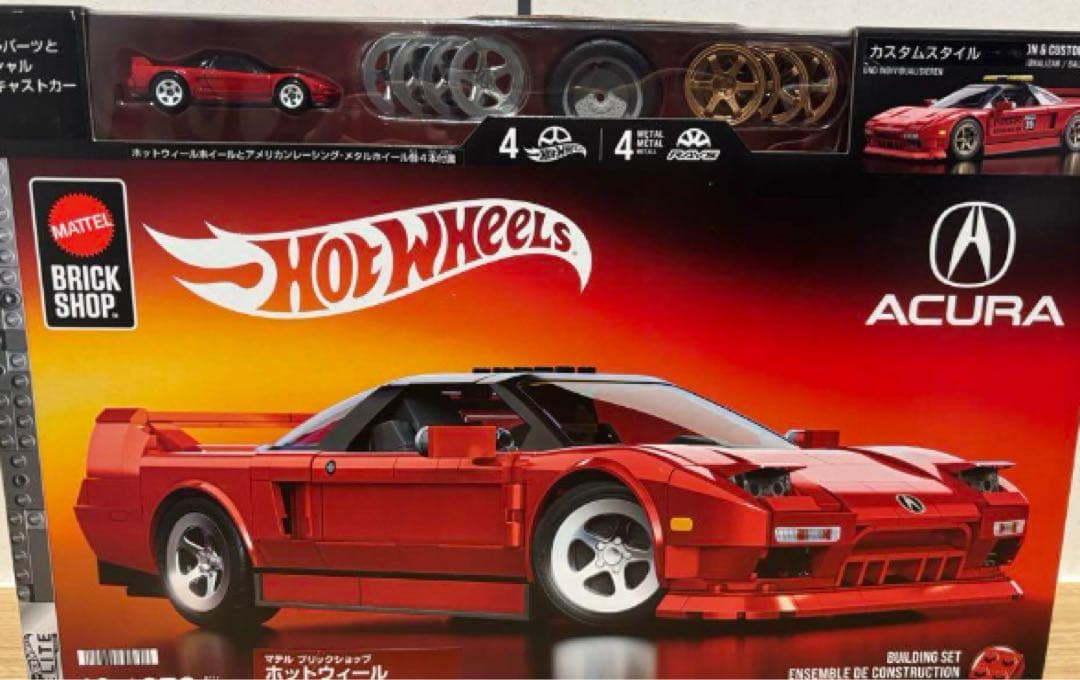 Hot Wheels'90Acura NSXレッドbrick ホットウィール1