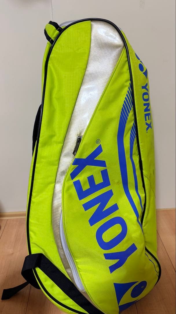 YONEX バドミントンバッグ 青/黄　バドミントンシャトル