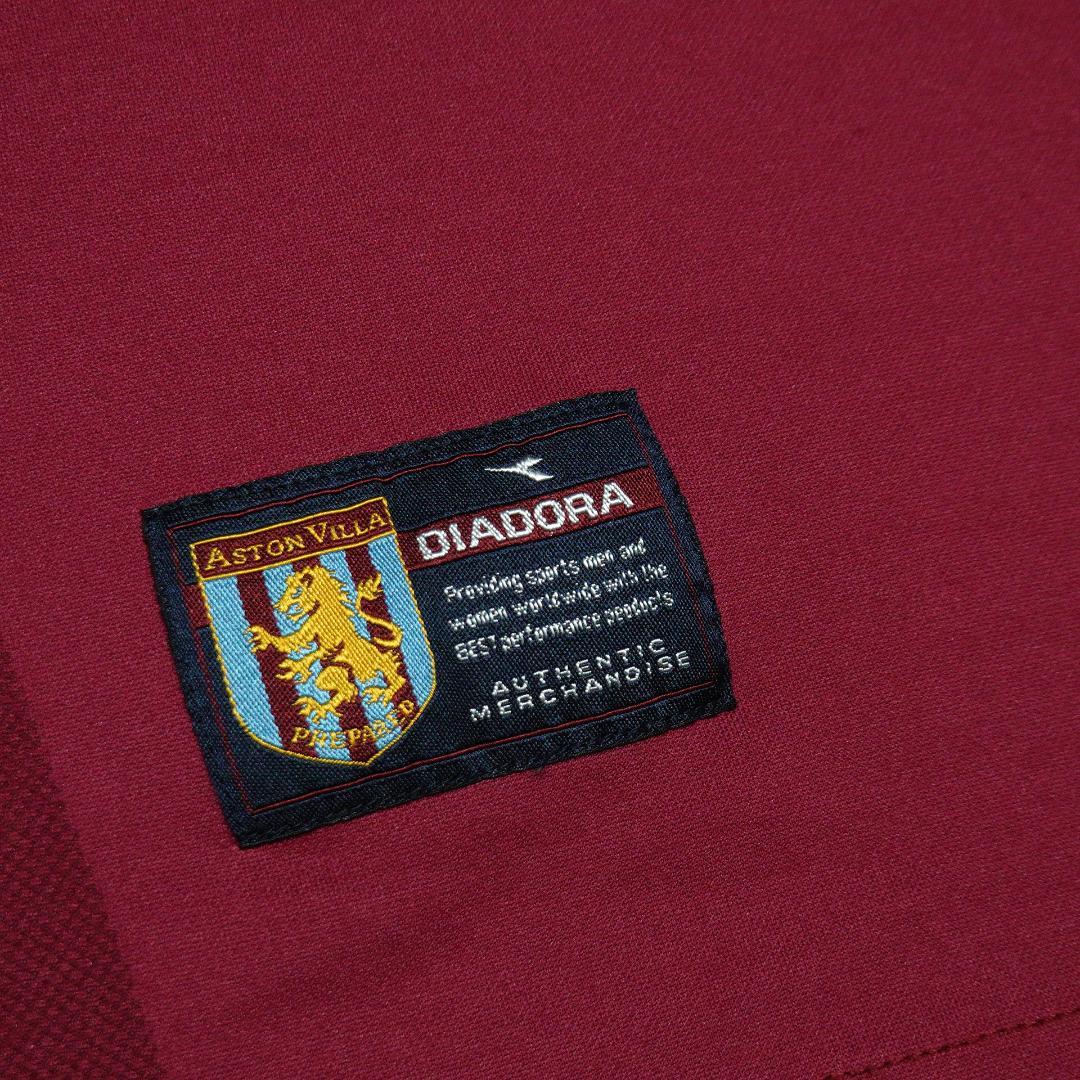 DIADORA 2001-02 Aston Villa ゲームシャツ