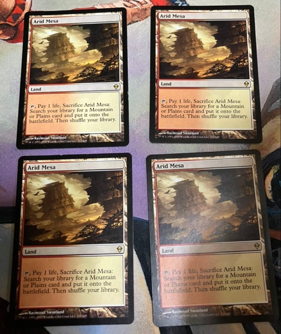MTG　乾燥台地　Arid Mesa　4枚セット