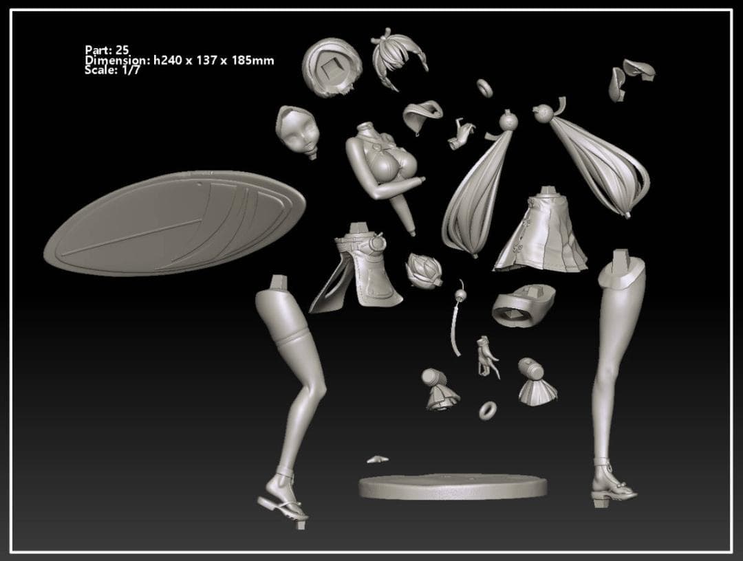 アリス　1/7　24ｃｍ　ゼンレスゾーンゼロ　ゼンゼロ　未塗装未組立　水着