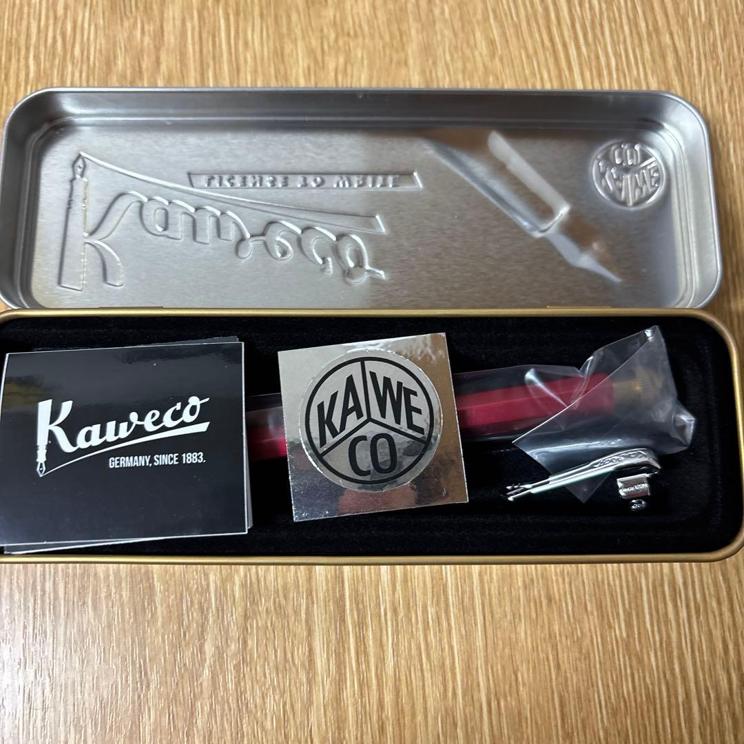 ［貴重］Kaweco 0.5 赤 シャープペンシル クリップ付き