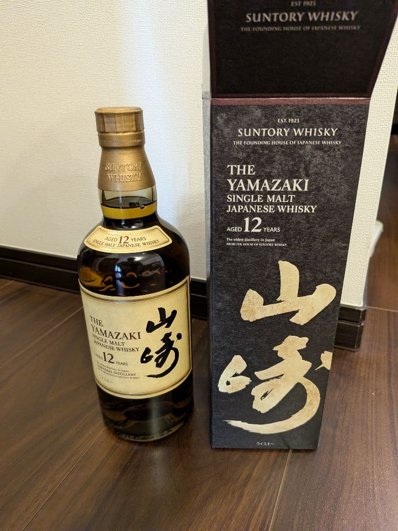 山崎 12年 シングルモルトウイスキー 700ml　新品箱入