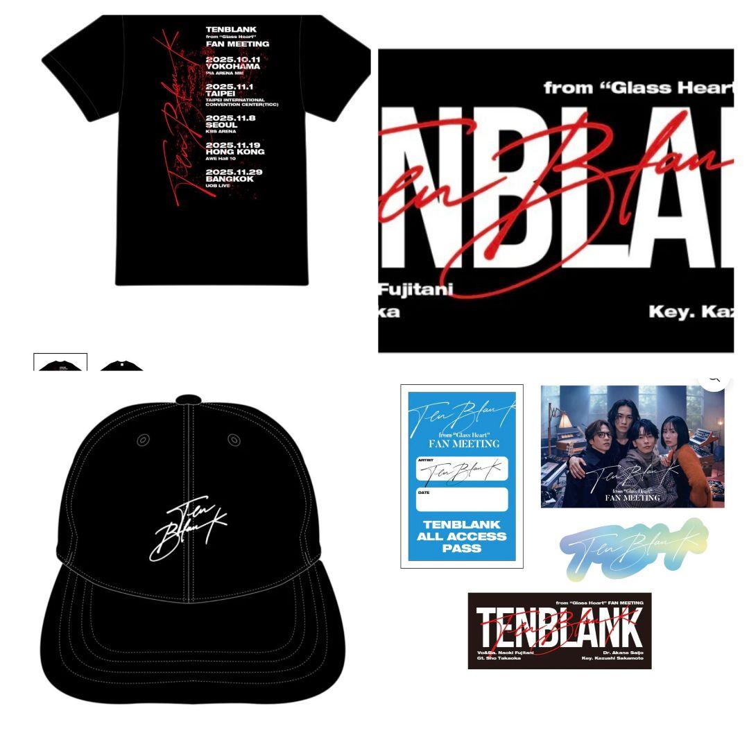 TENBLANK 4点グッズ！ TシャツL＆タオル&CAP＆ステッカーセット