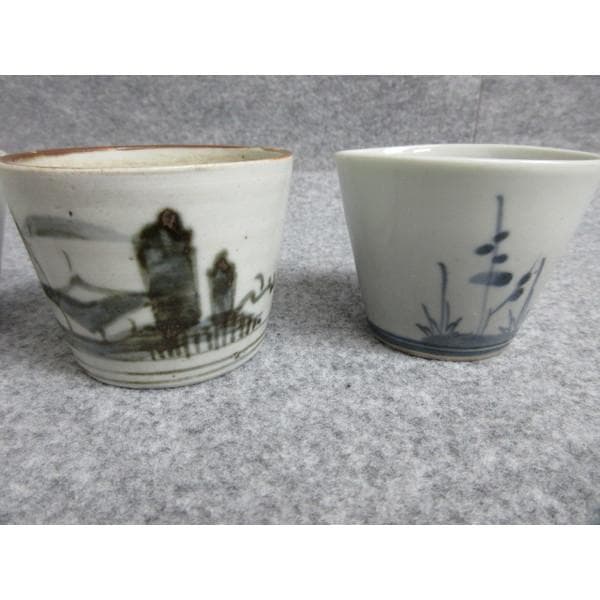 古伊万里染付蕎麦猪口4個 [B28368]