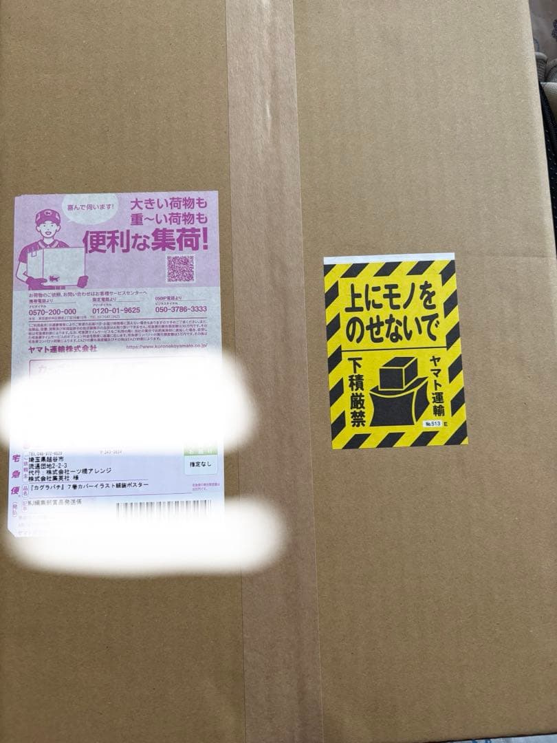 カグラバチ　7巻　カバーイラスト額縁ポスター　当選品