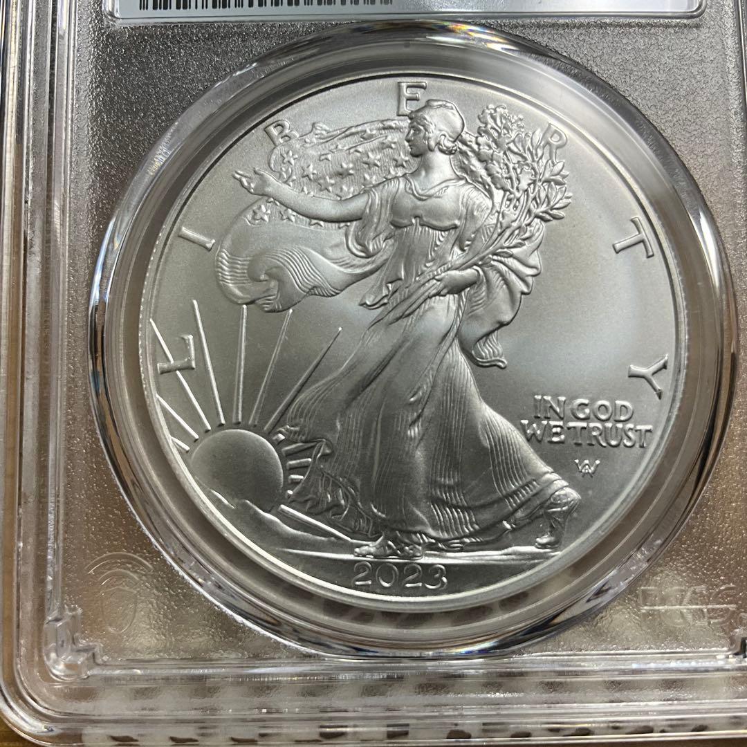 【新品】Silver Eagle イーグル銀貨2023 PCGS MS70